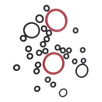 China FKM 75 Shore A O-Rings for Standard Chemical Plant Service with Custom Size Options for sale
