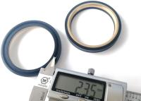 China 80 Duro Nitrile Hammer Union Seal Ring With Brass / Stainless Steel Ring for sale