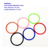 China Durable Colored Rubber O Rings Seals Round Shaped 40 - 90 Shore A Hardness for sale