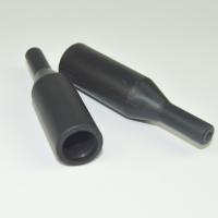 China Custom Made NBR Rubber Cable Shrouds / Rubber Wire Sleeve Black Color for sale