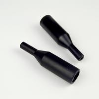 China Custom Made NBR Rubber Cable Shrouds / Rubber Wire Sleeve Black Color for sale
