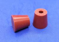 China Lab Rubber Stoppers With Holes , Silicone Stoppers For Laboratory Equipment for sale