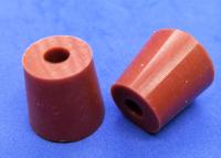 China Lab Rubber Stoppers With Holes , Silicone Stoppers For Laboratory Equipment for sale