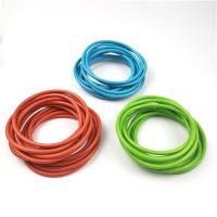 China 70 Shore A NBR High Temperature Rubber O Rings , Green Round Rubber Seal for sale