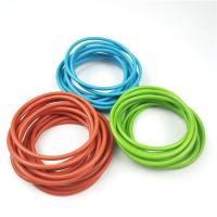 China 70 Shore A NBR High Temperature Rubber O Rings , Green Round Rubber Seal for sale