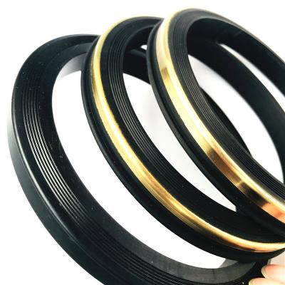 China FIG 602/1002/1502 Black NBR HNBR FKM PTFE Hammer Union Seal With Brass/Stainless Ring for sale