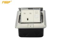 China Silver Panel GCC Certificate Pop Up Floor Socket 13A 250V UK Standard For Hotel for sale