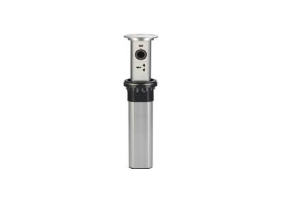 China Silver Finish Kitchen Pop Up Sockets , Pop Up Electrical Outlets For Kitchen Islands for sale