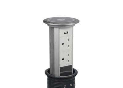 China FGGP Electronic Rise And Down Pop Up Kitchen Sockets With 2 Gangs UK Outlets 13A 250V for sale