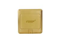 China Golden Waterproof Floor Outlet , Granite Flooring Mounted Pop Out Outlet With RJ45 Socket for sale