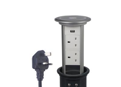 China Built In Type Pop Up Counter Outlet Convenient With 1 x USB Charging Socket for sale