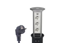 China Sensiopod Pop Up Receptacles Kitchen Countertop With 3 x French Outlets for sale
