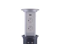 China Hidden Countertop Electrical Receptacles 2 x Israel With USB Charging Function for sale