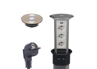China Motorized Pop Up Power Points Kitchen Bench High Safety With Electricity Protection for sale