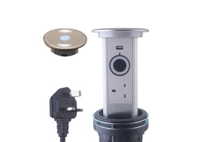 China 250V 13A Motorised Pop Up Electrical Plug Socket With CE / TUV Certification for sale