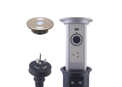 China Silver LED Motorized Pop Up Socket High Safety With Anti - Collision Protection for sale