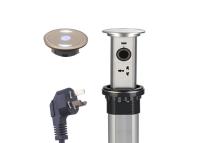 China 250 Volt 13 Amp Motorized Pop Up Socket , International Type Pop Up Socket With Speaker for sale
