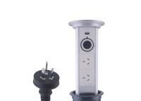 China Automatic 2 x AU Pop Up Counter Outlet Waterproof With Bluetooth Audio for sale