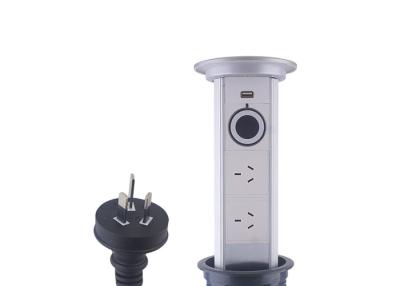 China Automatic 2 x AU Pop Up Counter Outlet Waterproof With Bluetooth Audio for sale
