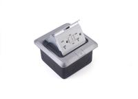 China Square Shape Waterproof Floor Outlet Pop Up Design GFCI Tamper Resistant for sale