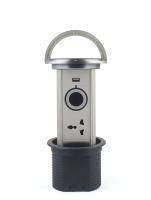 China 110 - 250V 16A Uk Kitchen Pop Up Sockets , Table Top Electrical Outlets Bluetooth for sale