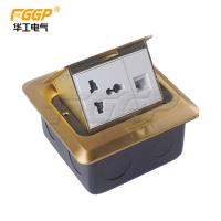 China MF Aluminum Plate Duplex Floor HGD 2F Pop Up Power Socket for sale