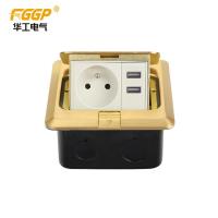China Waterproof Brass SASO Hidden Floor Socket Pop Up Type for sale