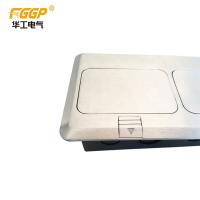 China ODM 13a Rj11 Pop Up Floor Power Socket Square Type Brass Alloy for sale
