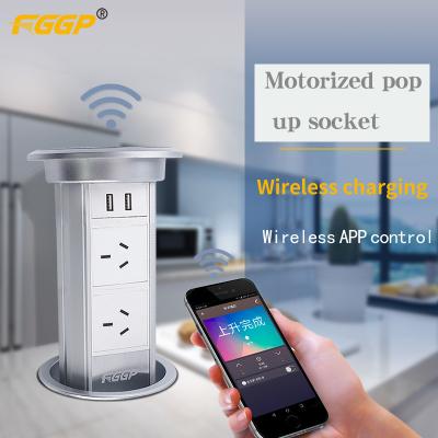 China Intelligent Retractable Lifting Pop Up Socket 13A Tabletop Type for sale