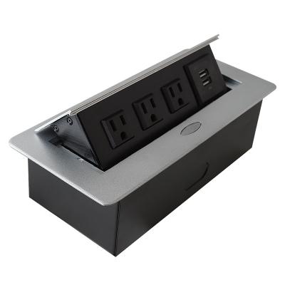 China Aluminum Alloy 250V Table Pop Up Power Box For Desktop for sale