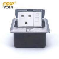 China Brass Cover 3 Pin Pop Up Floor Socket Rj45 Rj11 Telephone Socket for sale
