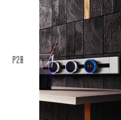 China FGGP Popular Desktop Track Sockets/ Universal Kitchen Track Socket/ Power Socket Rail Outlet for sale