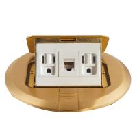 China 220V Floor Mounted Pop Up Socket Al.Alloy Round Pin European Electrical for sale