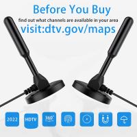 China 75 Ω Input Impendence UV Protected ABS Iron 50 Miles Range DVB-T2 HDTV Digital Indoor/Outdoor TV Antenna Passive for sale