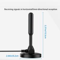 China 75 Ω Input Impendence UV Protected ABS Iron 50 Miles Range DVB-T2 HDTV Digital Indoor/Outdoor TV Antenna Passive for sale
