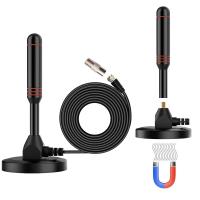 China 360 Degree Indoor Passive Antenna Magnetic Base HDTV Antenna Amplified High Gain Outdoor UHF for VHF/UHF Frequency Range for sale
