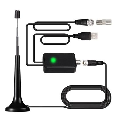 China Retractable Pull Rod FM Radio DVT-T2 DTMB UHF VHF Digital TV Magnetic Antenna for sale