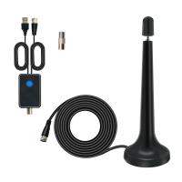 China Retractable Pull Rod FM Radio DVT-T2 DTMB UHF VHF Digital TV Magnetic Antenna for sale