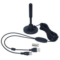 China Private Model Strong Magnetic Base Digital HDTV Amplified Antenna TV Digital Indoor TV Antenna for sale