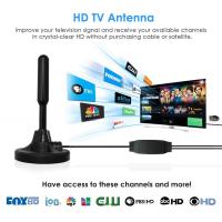 China Private Model Strong Magnetic Base Digital HDTV Amplified Antenna TV Digital Indoor TV Antenna for sale