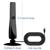 China Indoor Digital Amplified TV Antenna 50 Miles Range Powerful Amplifier Supports 4K Full HD Smart Frequency Range 170-860MHz for sale