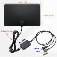 China Indoor High Gain TV Antenna UHF VHF Frequency Range 170-860MHz for Long Distance Signal Reception for sale
