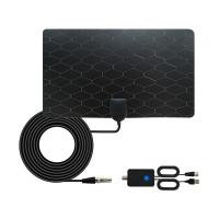 China 4K 1080P Indoor Digital TV Antenna with 28DBI Amplifier UHF VHF Thin Film Omni Antenna for 4G DVB HD TV Antena for sale