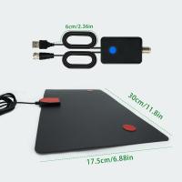 China 4K 1080P Indoor Digital TV Antenna with 28DBI Amplifier UHF VHF Thin Film Omni Antenna for 4G DVB HD TV Antena for sale