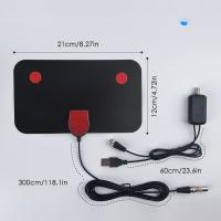 China Hot Sale 4K DVB-T DVB-T2 Indoor TV Antenna with High Gain Coaxial Connector UHF Reception and 3m Cable Direct from Factory for sale