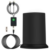 China High Gain Black 4K DVB T2 Long Range HDTV Antenna for VHF UHF Amplified Digital Outdoor/Indoor TV on Connector type F-head for sale