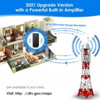China Reception Range 50-80miles High Gain Indoor Digital TV Antenna For DVB-T DVB-T2 500 Mile HD VHF UHF Signal Receiver for sale