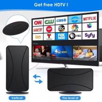 China Reception Range 50-80miles High Gain Indoor Digital TV Antenna For DVB-T DVB-T2 500 Mile HD VHF UHF Signal Receiver for sale