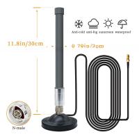 China 0-6000 MHZ Frequency High Gain 8dBi 2.4G 5.8G WIFI Outdoor Fiberglass Omni Directional Antenna with N-type Connector for sale