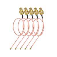 China 0.03KG Silver Plated Wire IPEX to SMA Male Head Coaxial Cable RG178 UFL IPX RP SMA Female 4pcs for Speed Data Transfer for sale